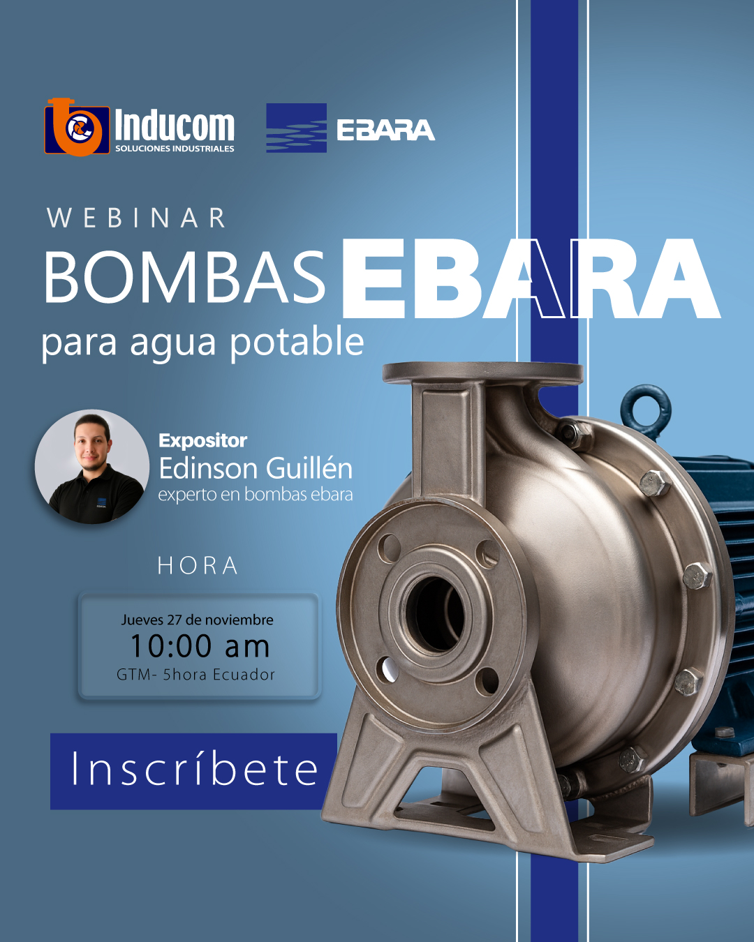 Bombas EBARA para agua potable
